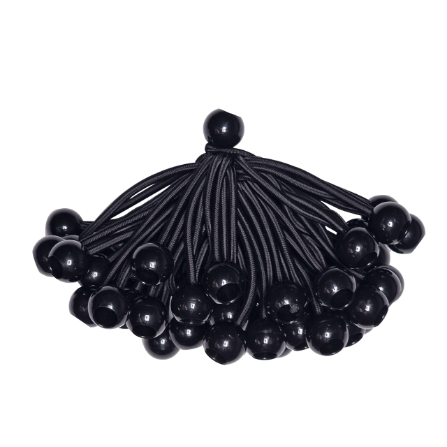 30-Piece YELIER Ball Bungee Cord (Black, 4"), UV Resistant, Antioxidant ...