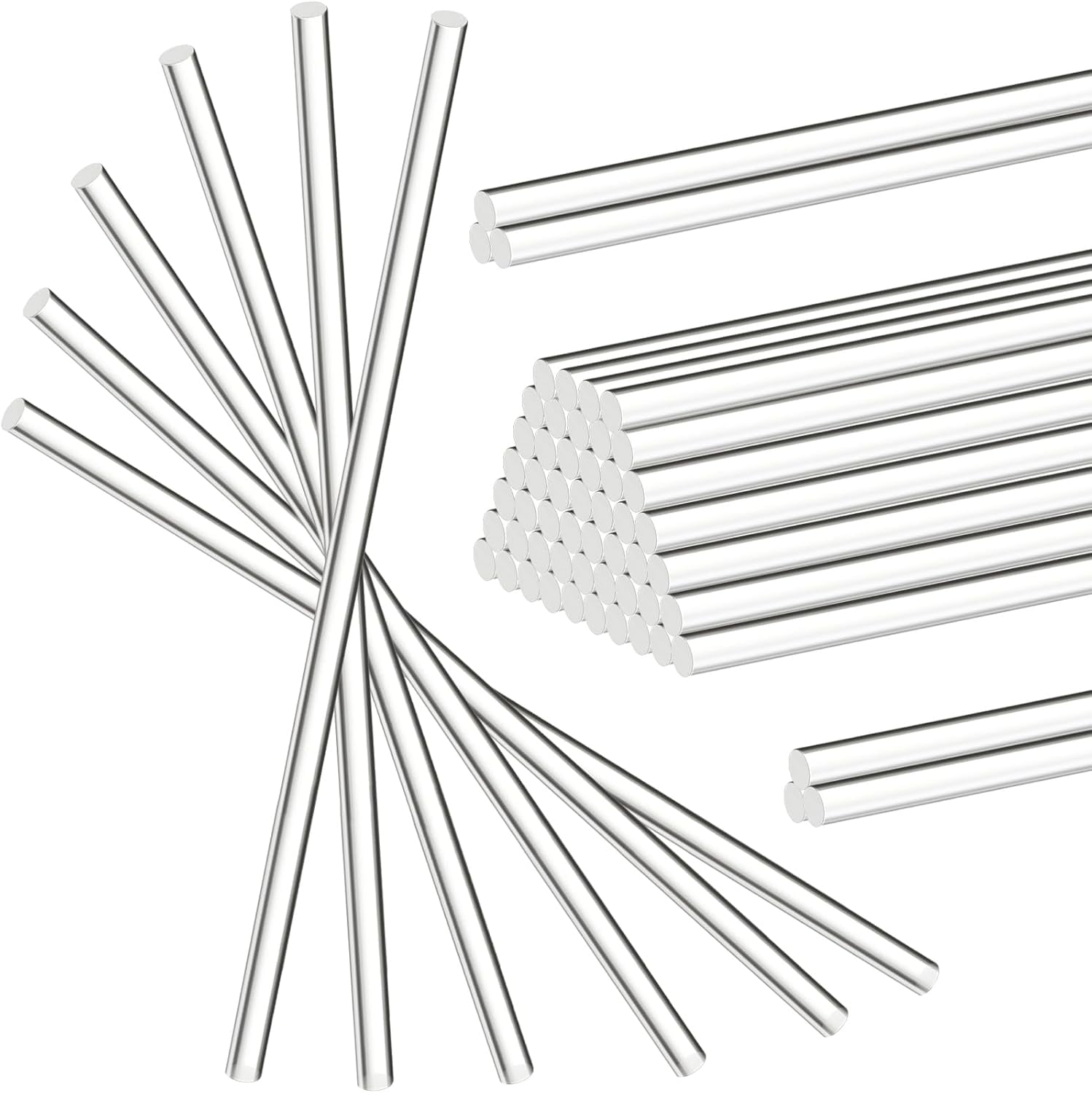 30 Pieces 12 Inch Acrylic Dowel Rods for DIY Crafts Acrylic Round Rods ...