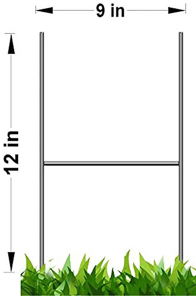 30 Pieces 12 x 9 inch x 9Gauge Metal Stake Yard Signs Holder Stake 12 ...