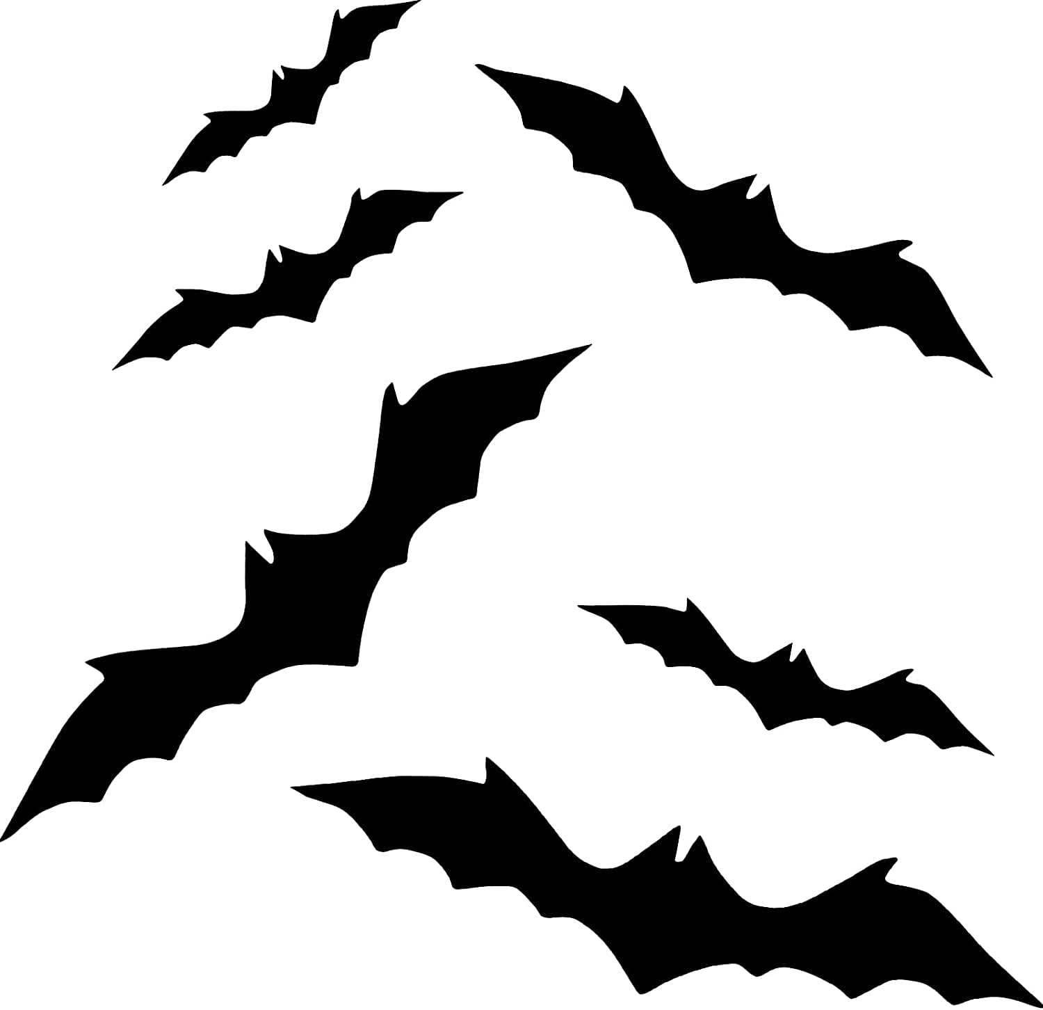 30 Pieces Black Bat Non Slip Shower Bathtub Stickers Anti Slip Stickers ...