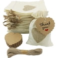 30 Pieces Burlap Gift Bags with Drawstring 10cm x 14cm Small Party ...