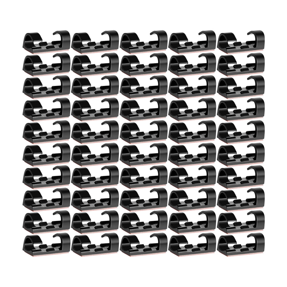 30 Pieces Cable Clips, Cable Holder with Adhesive-secured Base, Cable ...