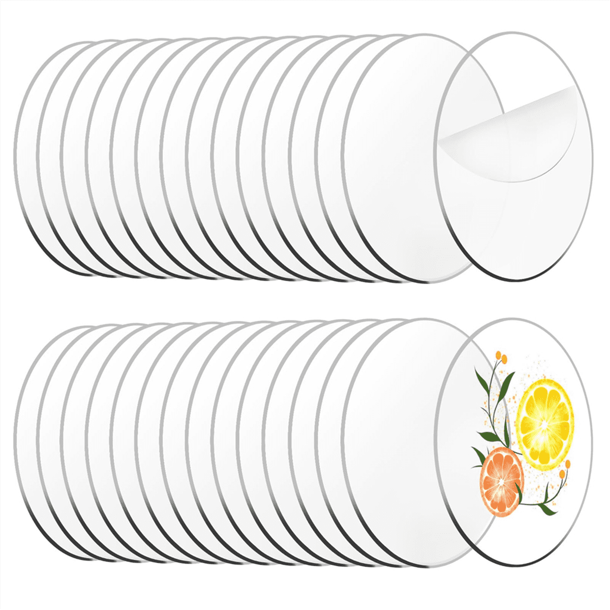 30 Pieces Clear Acrylic Circles, Round Acrylic Blanks Discs Round,for ...