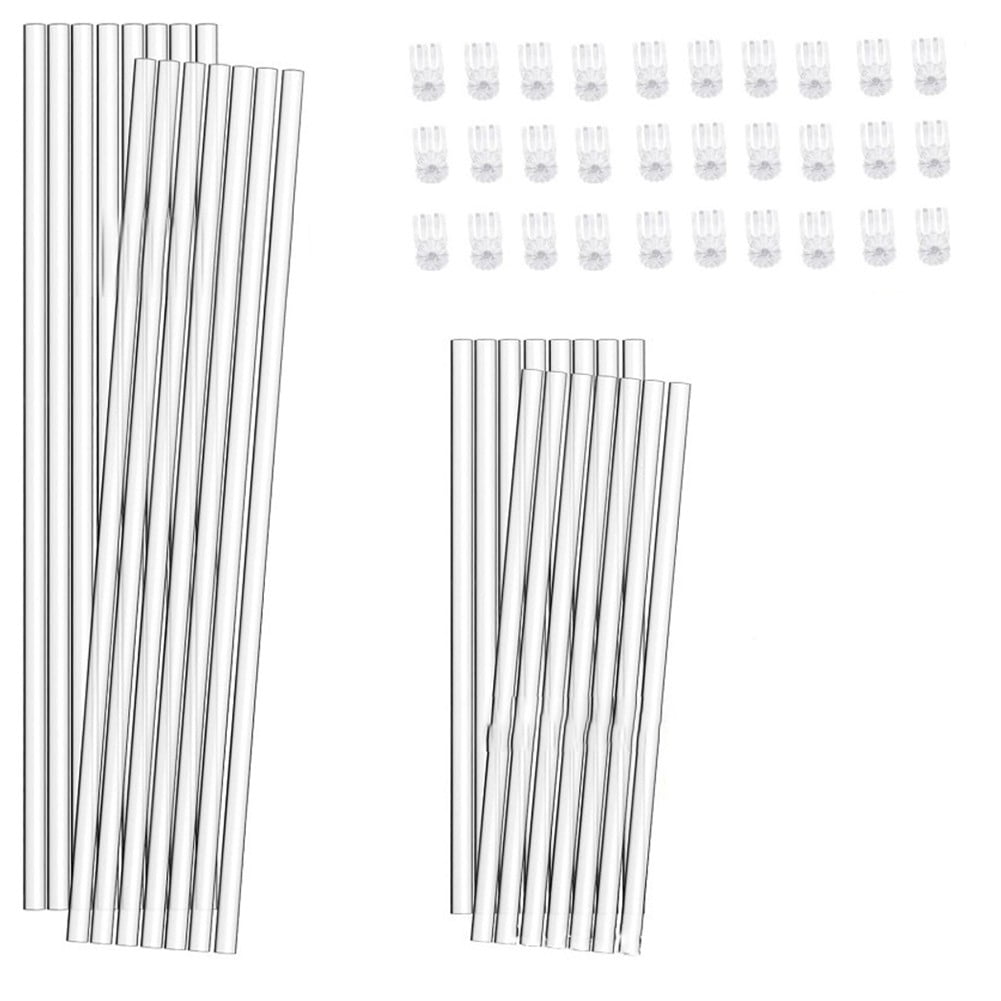 30 Pieces Clear Acrylic Support Stakes for Orchids and Other Plants ...