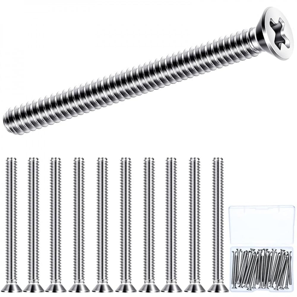 30 Pieces Extra Long Outlet Screws Machine Long Electrical Outlet ...