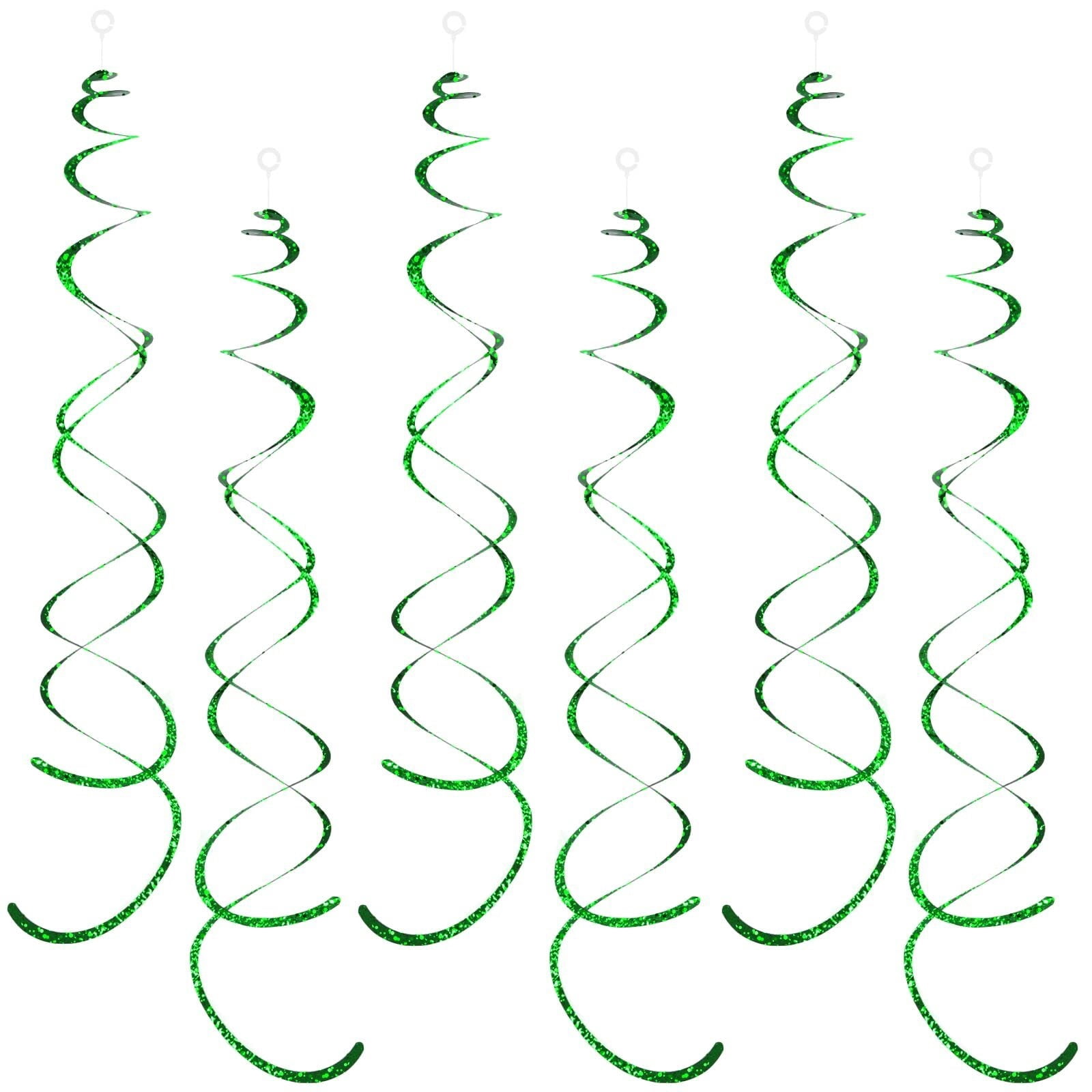 30 Pieces Gold Hanging Swirl Decorations Sparkle Golden Plastic ...