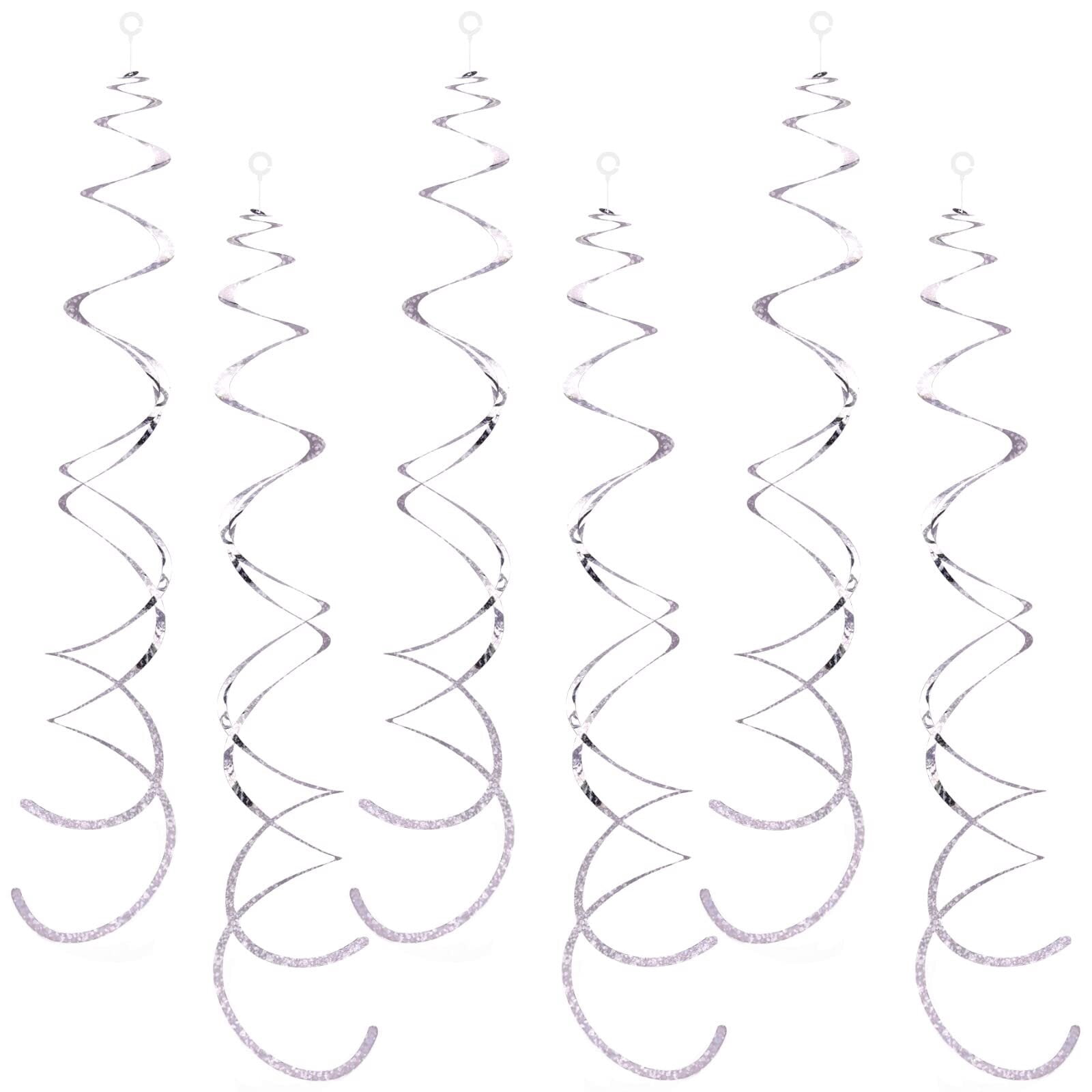 30 Pieces Gold Hanging Swirl Decorations Sparkle Golden Plastic ...
