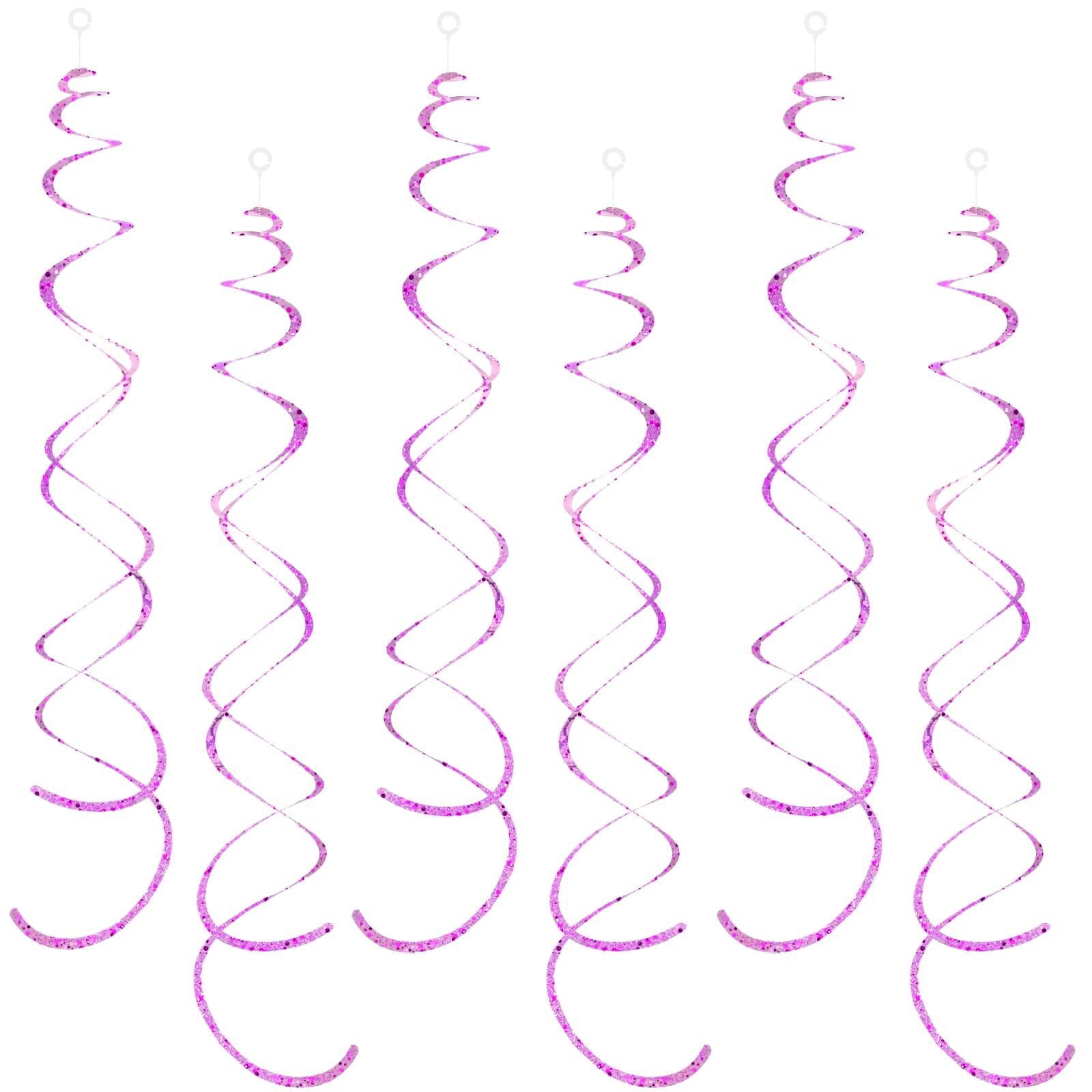 30 Pieces Gold Hanging Swirl Decorations Sparkle Golden Plastic ...