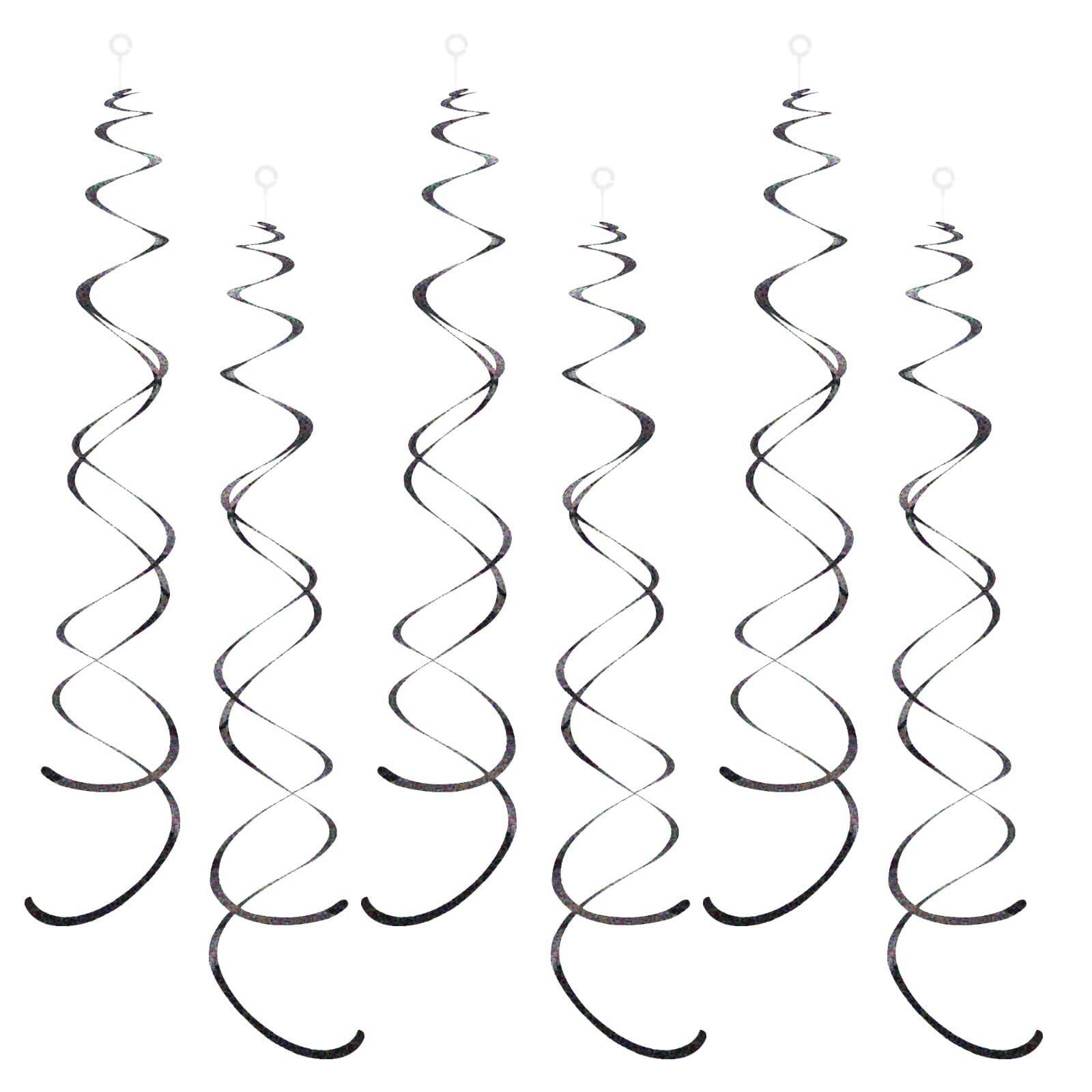 30 Pieces Gold Hanging Swirl Decorations Sparkle Golden Plastic ...