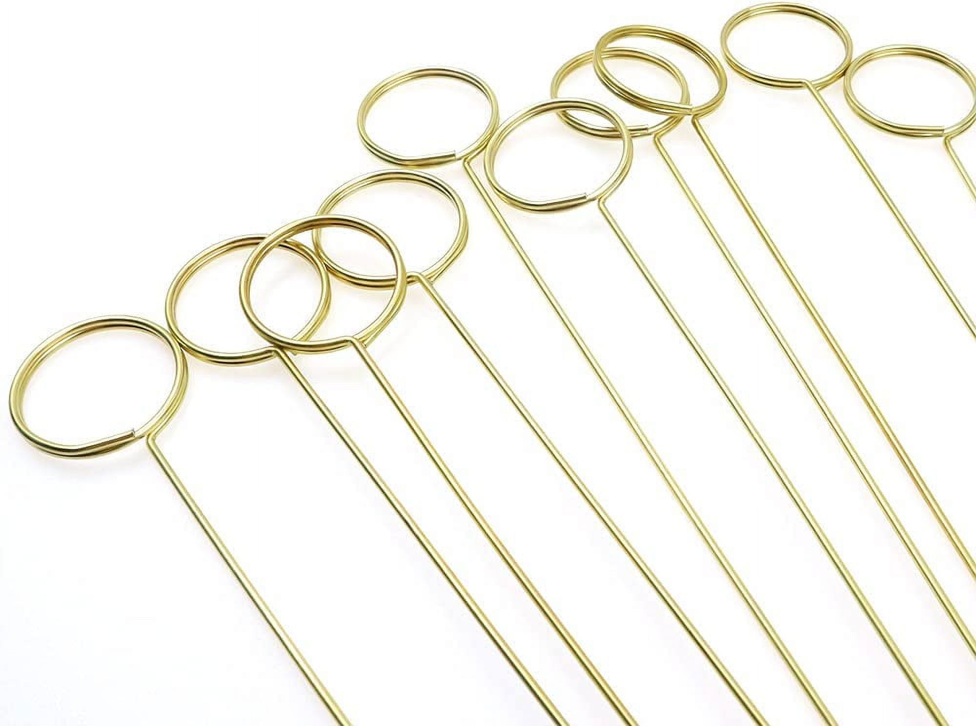 30 Pieces Metal Floral Place Card Holder, Metal Wire Photo Memo Holder ...