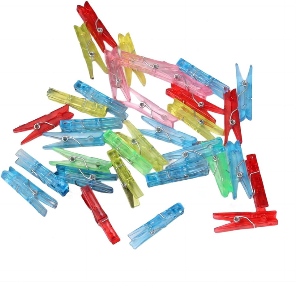 30 Pieces Mini Multiple Colors Plastic Clips, Binder, Photo Clips ...