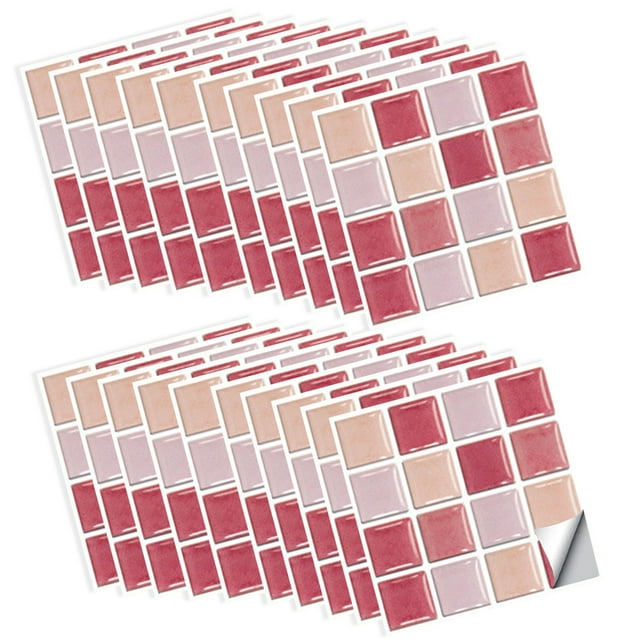 30 Pieces Peel and Stick Self Adhesive Bathroom Wall Tiles Mosaic Tile ...