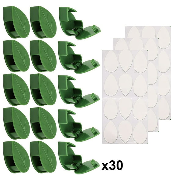 30 Pieces Plant Climbing Wall Fixture Clips with 36Pieces Acrylic ...