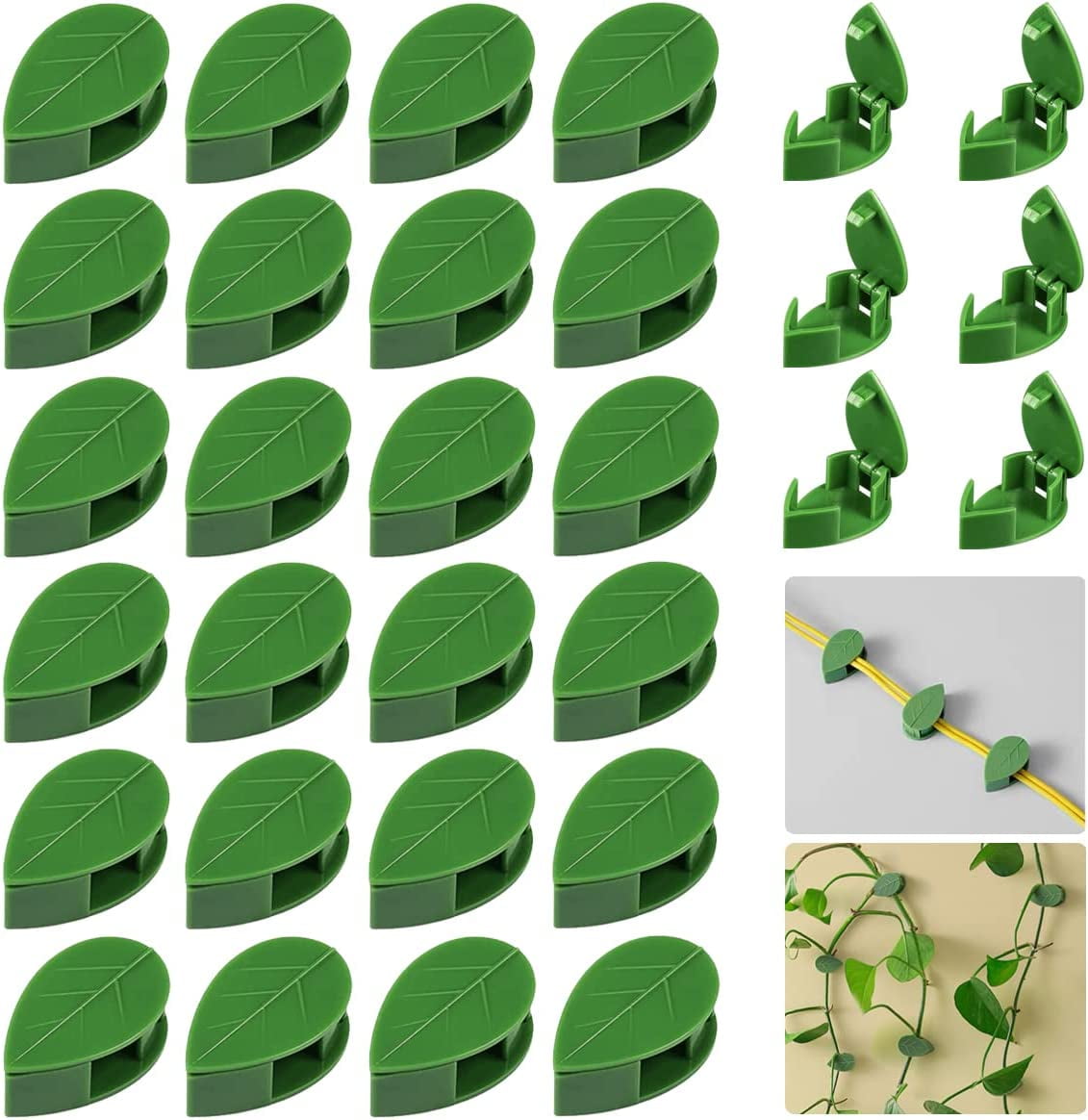30 Pieces Plant Climbing Wall Fixture Clips Self-Adhesive Plant Fixer ...