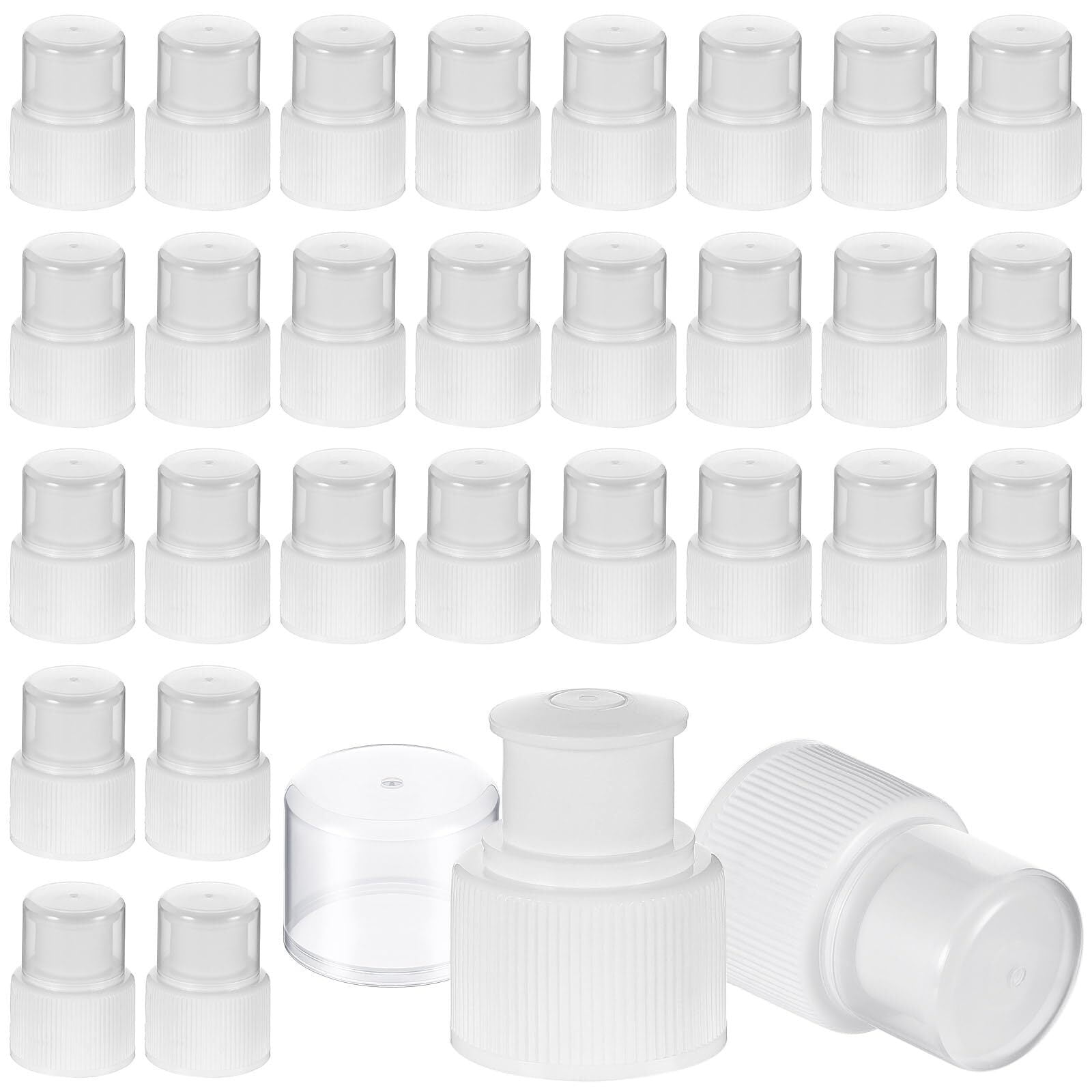 30 Pieces Plastic Push Pull Replacement Caps 28 mm Twisted Sport Bottle ...