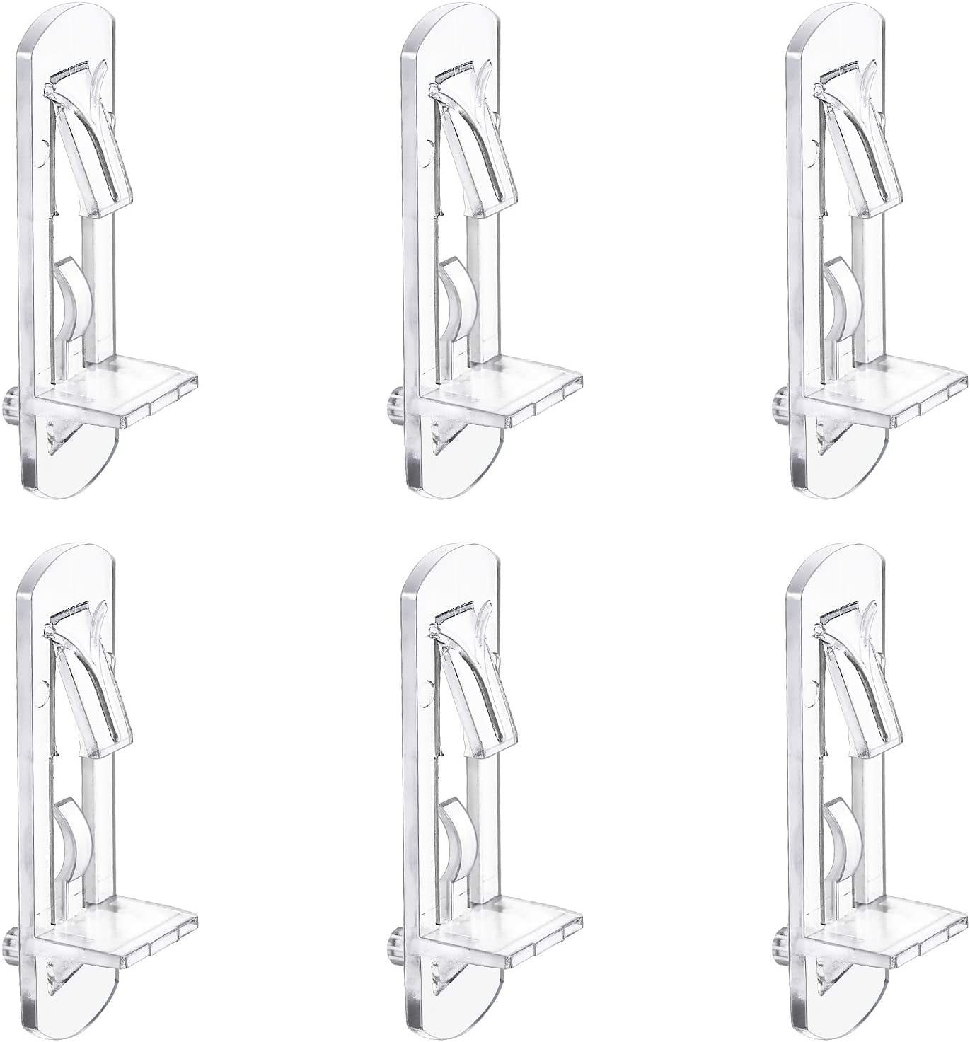 30 Pieces Shelf Support Peg, Plastic Self-Locking Shelf Holder Clips ...