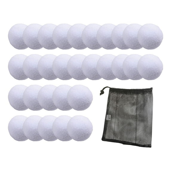 30 Pieces Snowball Fight Artificial Snowballs Fake Snowballs Soft ...