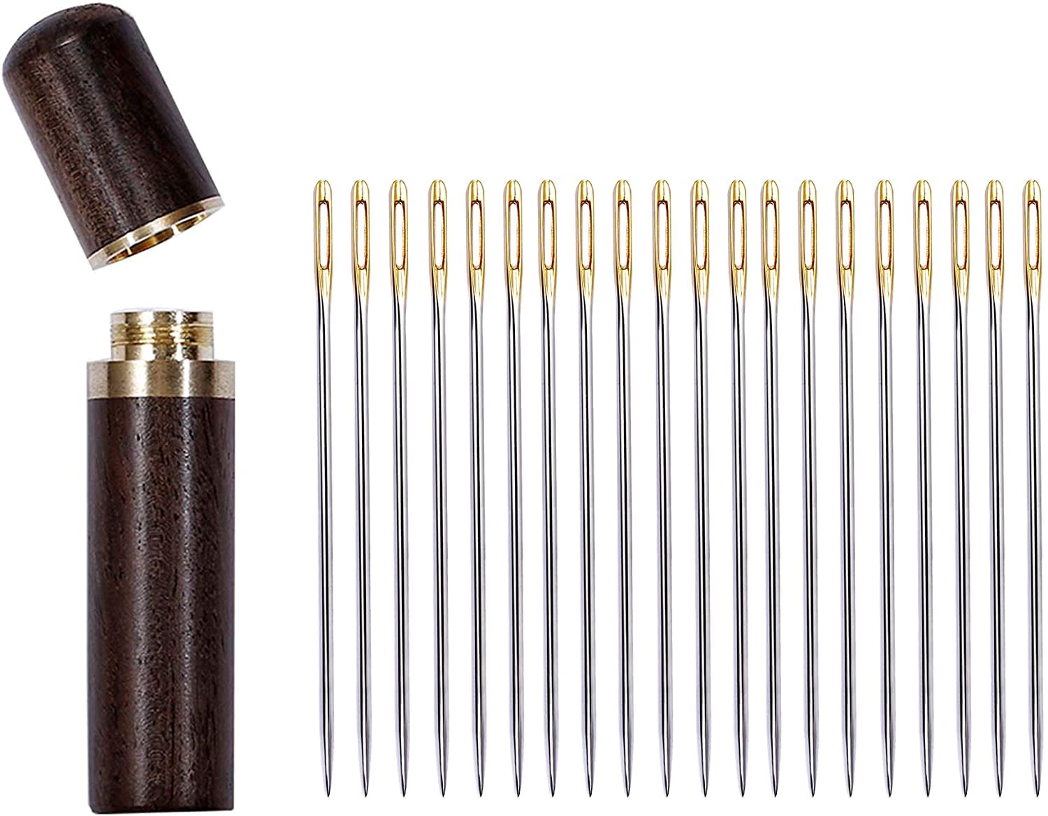 30 Pieces Stitching Needles, Big Eye Embroidery Needles for Hand Sewing ...