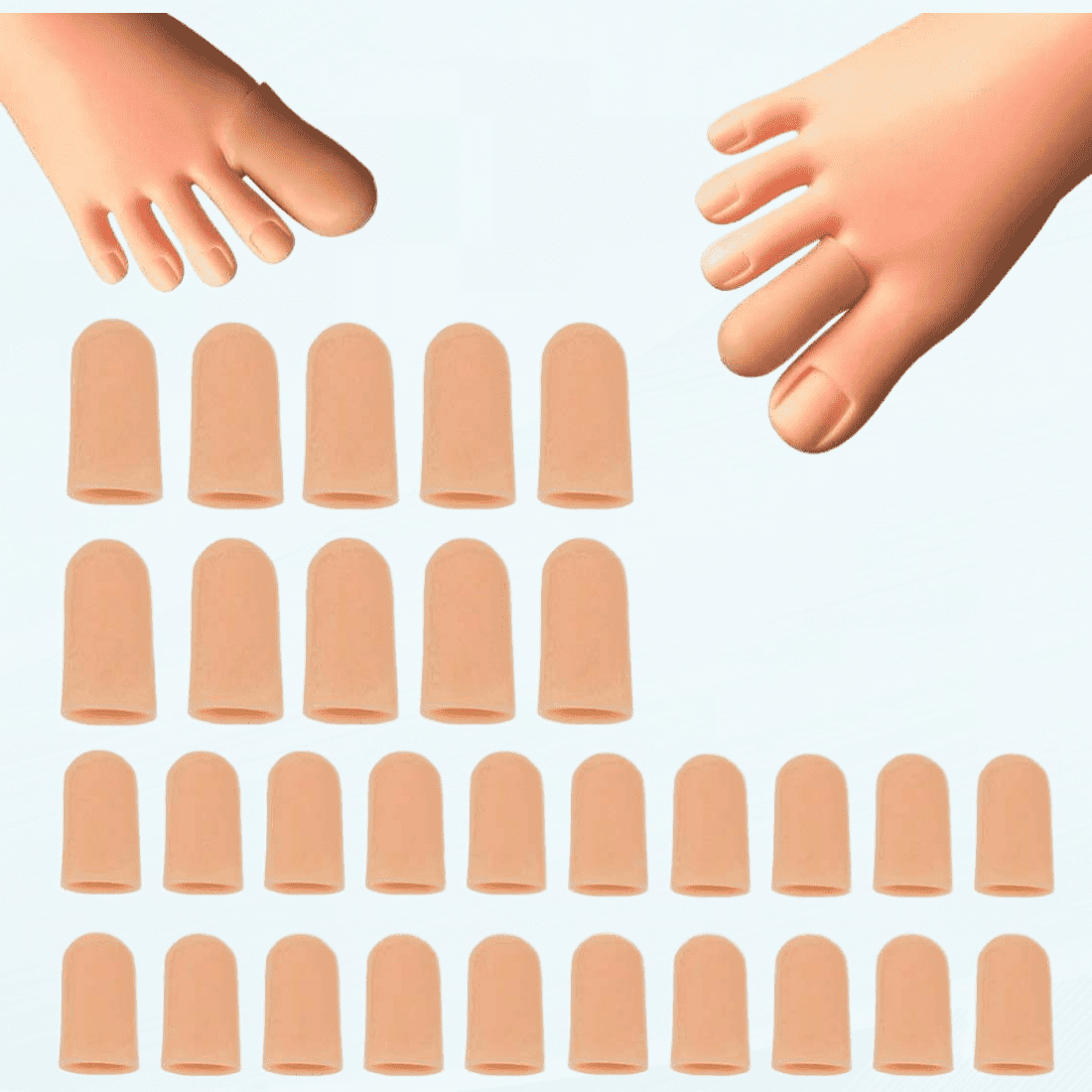 30 Pieces Toe Caps, Toe Protector Toe Covers, Protect Toe from Rubbing ...