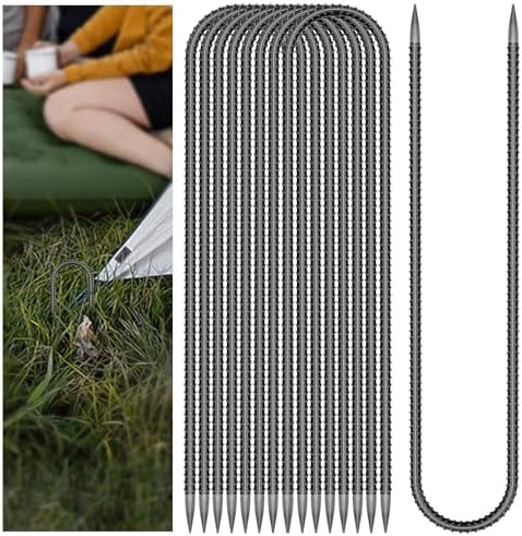 30 Pieces Trampoline Stakes Anchors High Wind Heavy Duty,U Shaped ...