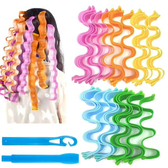 30 Pieces Waveformer Long Hair, Waveformer Medium Hair with 2 Pieces Styling Hooks for Most ...