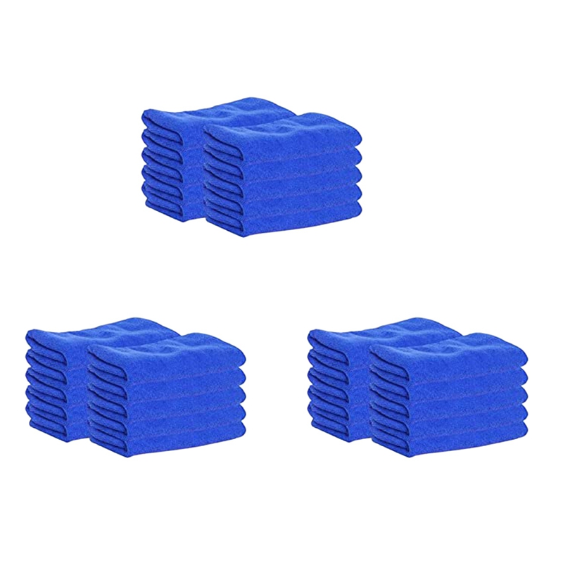 30 Pieces of Ultra-Fine Fiber Square Absorb Water Without Lint Use Car ...