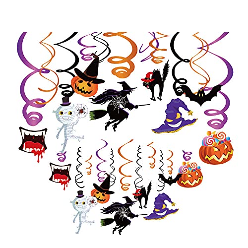 30 Pieces ofTRDN Halloween Swirl Decorations Halloween Party Swirl ...