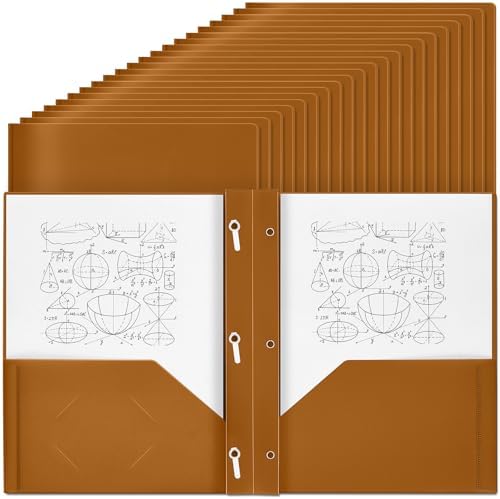 30 Plastic Folders with Pockets and Prong Plastic Folders with 2 ...