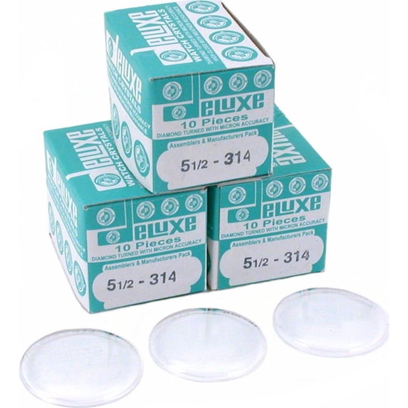 30 Plastic Watch Crystals Watchmakers Dome Parts 31.4mm - Walmart.com
