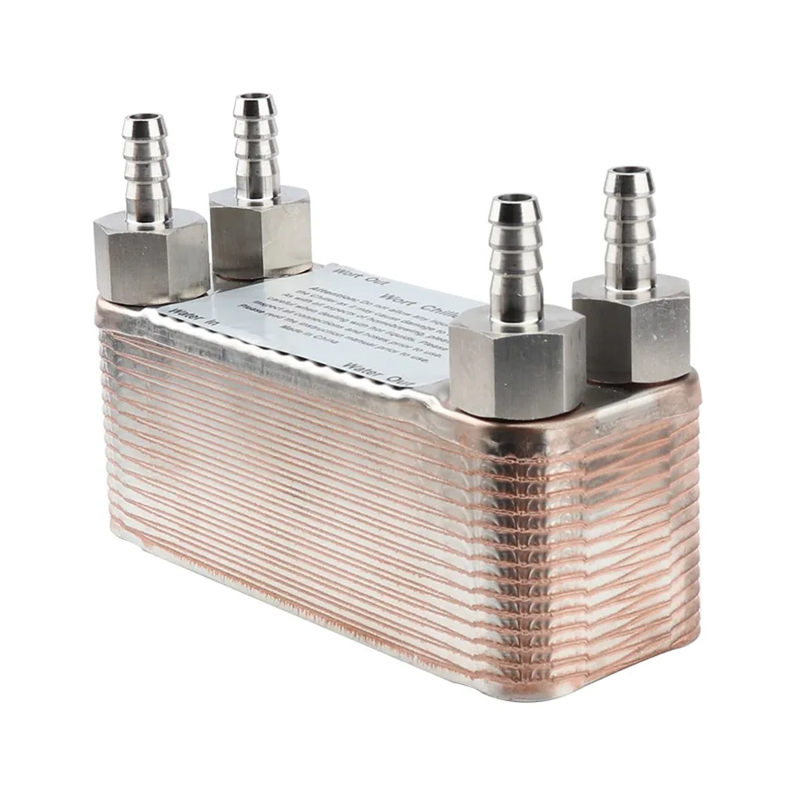 30 Plate Heat Exchanger Stainless Plate Wort Chiller ,Brewing Chiller ...