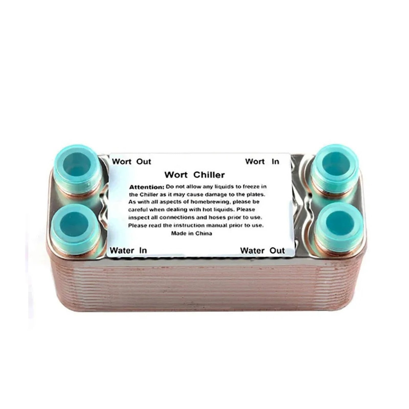 30 Plates Wort Chiller Stainless Plates Brewing Chiller With 3/4 NPT ...