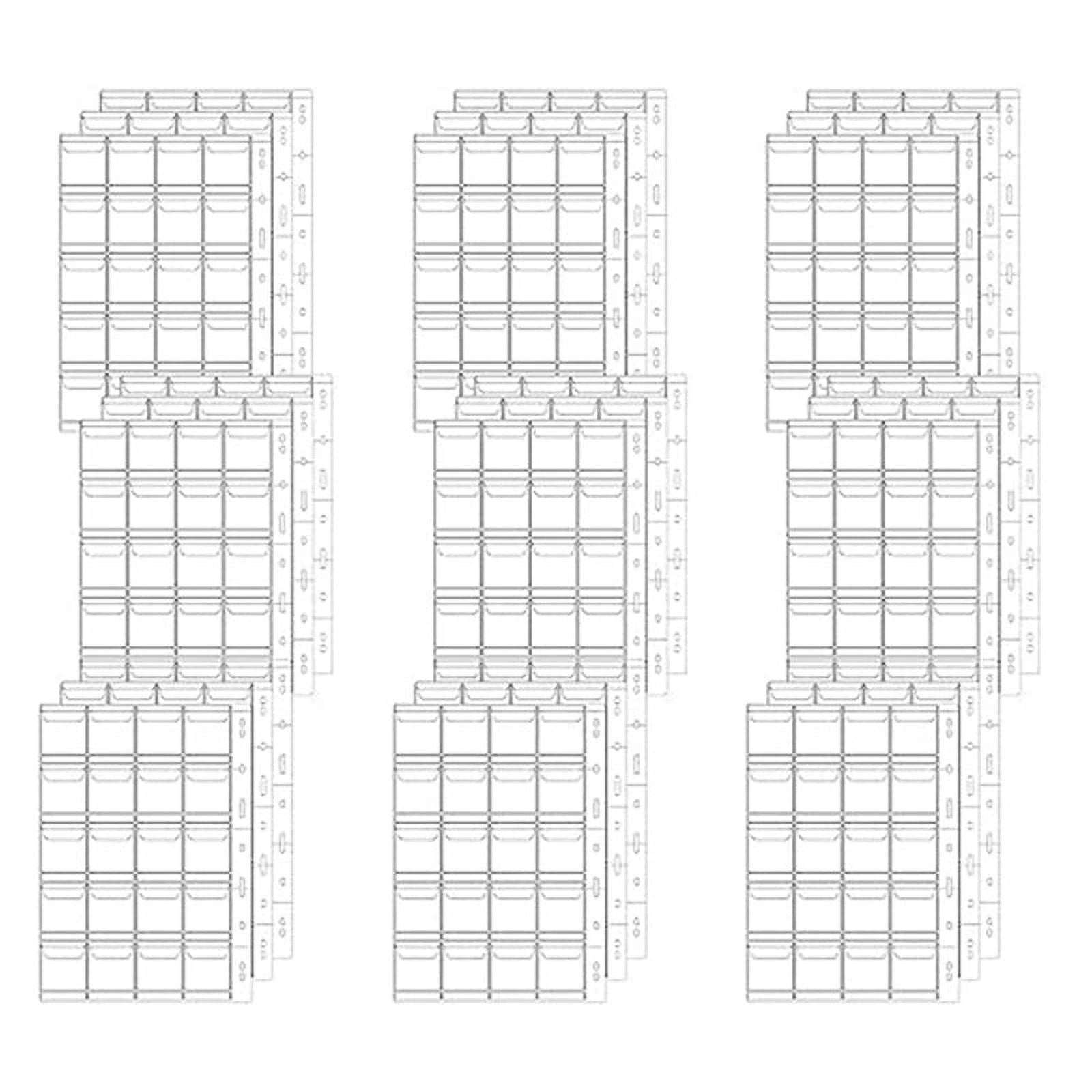 30 Pocket Coin Collecting Pages with 9 Holes for Coin Album Collecting ...