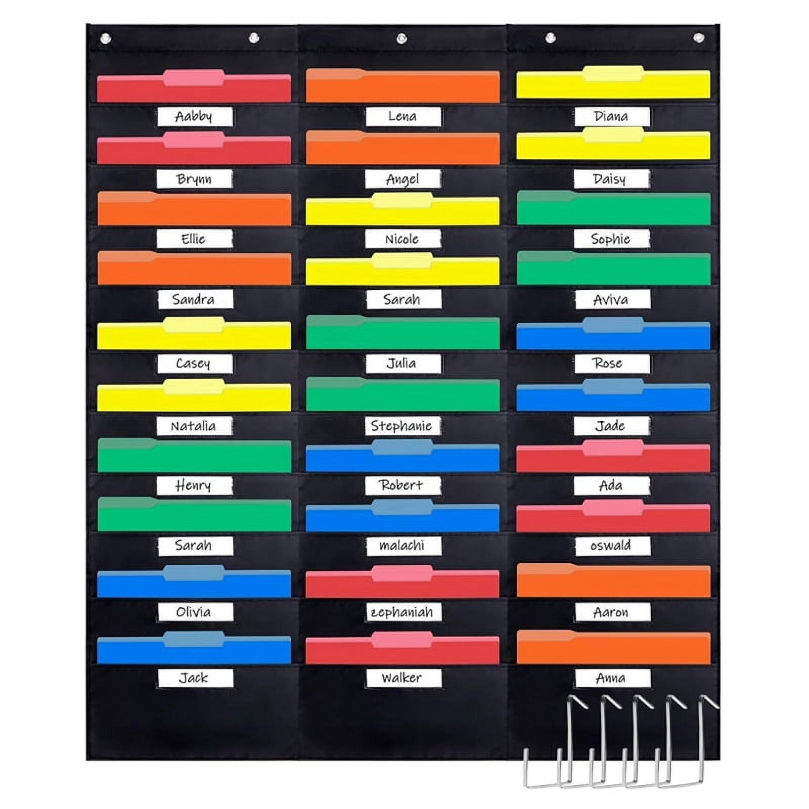 30 Pocket File Chart, 42inch Wide X 47inch Tall - Versatile Wall ...