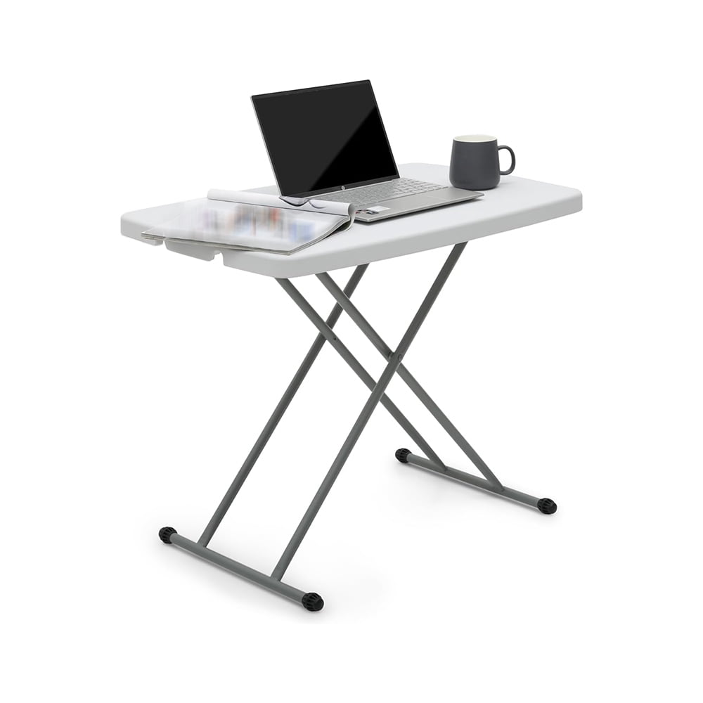 30" Portable Dinner Table, TV Tray Table, Folding Storage Table with ...