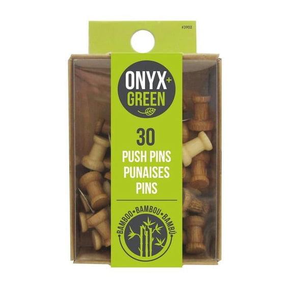 30 Push Pins Bamboo (Other) - Walmart.com