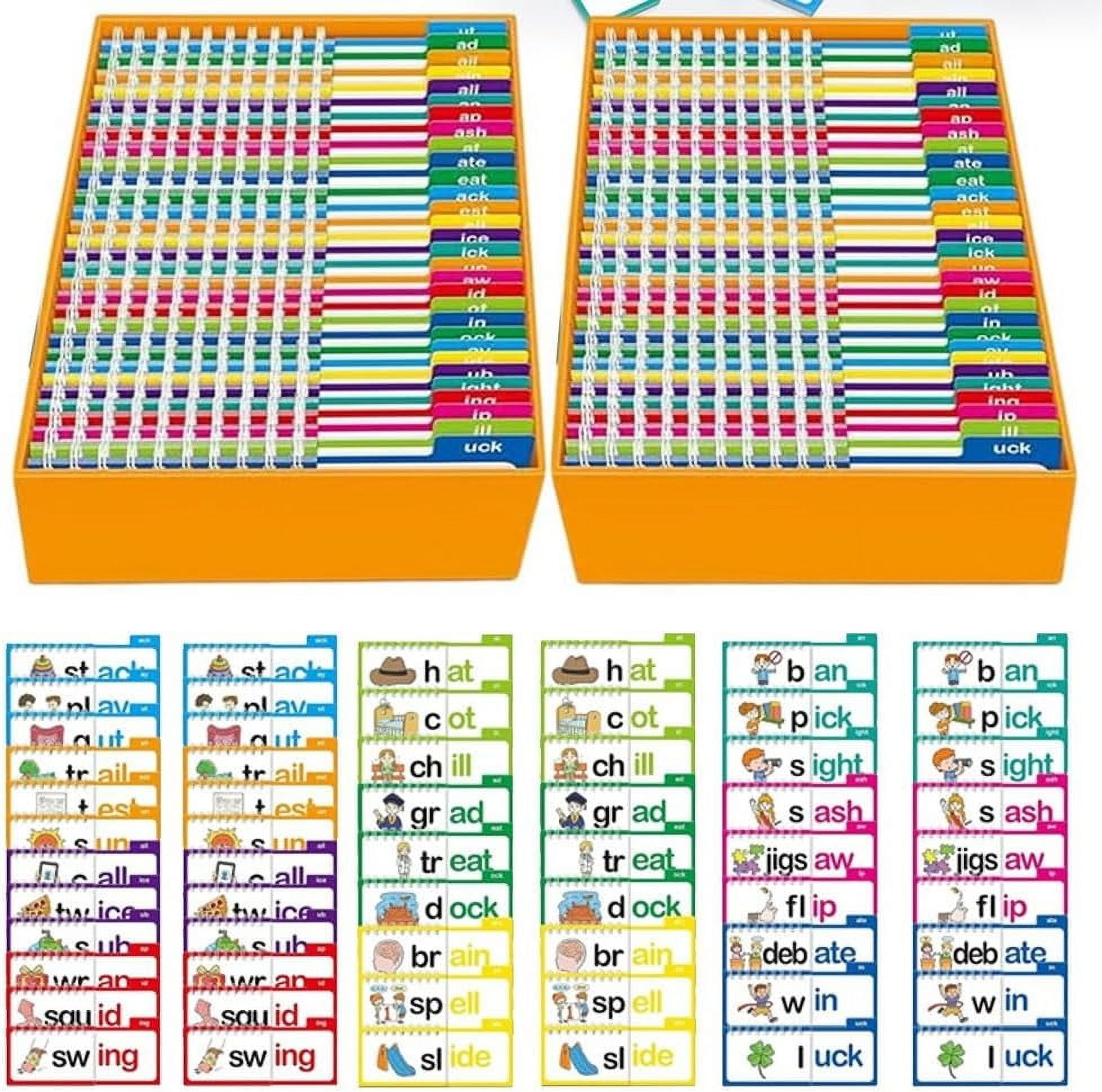 30 Read and Rhyme Flip Activity Books, Word Family Flash Cards ...