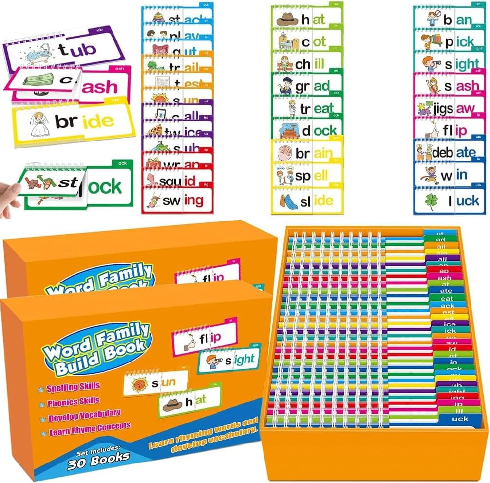 World Family Build Book Flip Sight Game 30 Read And Rhyme Flip Books ...