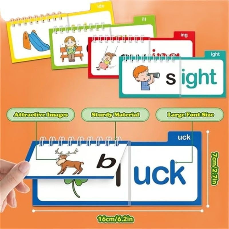 30 Read and Rhyme Flip Books,Word Families,Letter Sounds Flash Cards ...