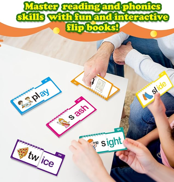 30 Read and Rhyme Flip Books, Word Family Flip Books, Sight Words Flash ...