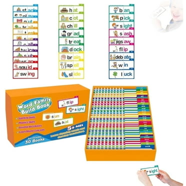 30 Read and Rhyme Flip Books, Word Families Flash Cards, Word Builder ...