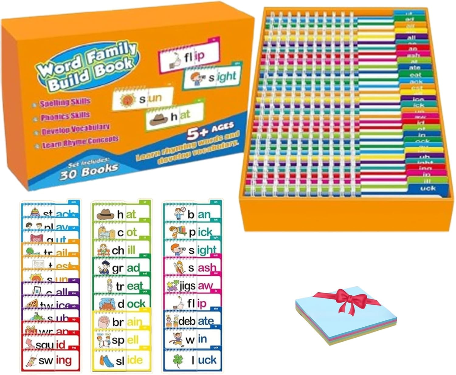 30 Read and Rhyme Flip Books, Word Family Flipbooks, Phonics Reading ...