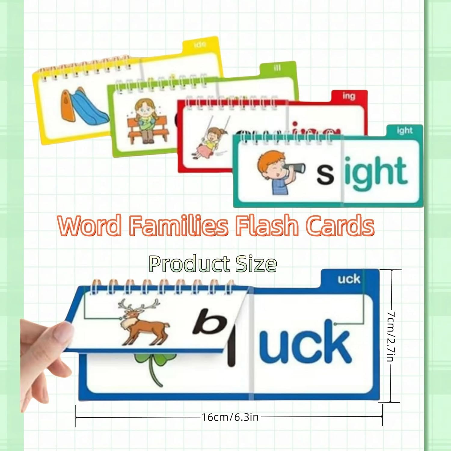 30 Reading & Rhyming Flipbooks, ABC Vocabulary Flashcards, Word Family ...