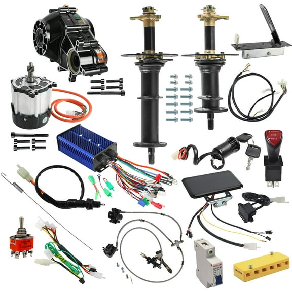 760mm 30" Go-Kart Rear Axle Kit 72V 1500W Brushless Differential Motor ...