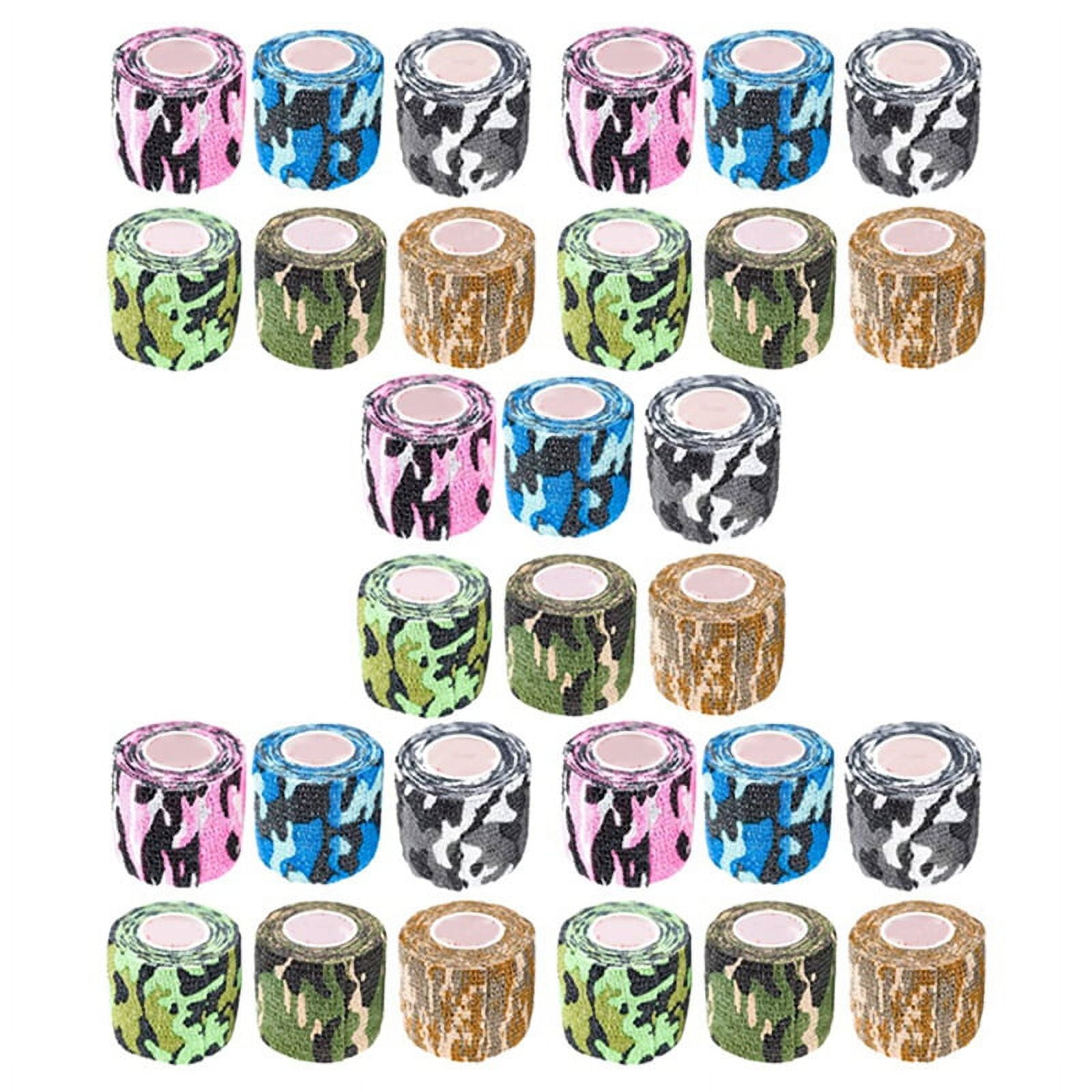 30 Roll Wrap Tape Bulk (Assorted and Camouflage Colors Random) Vet Tape ...