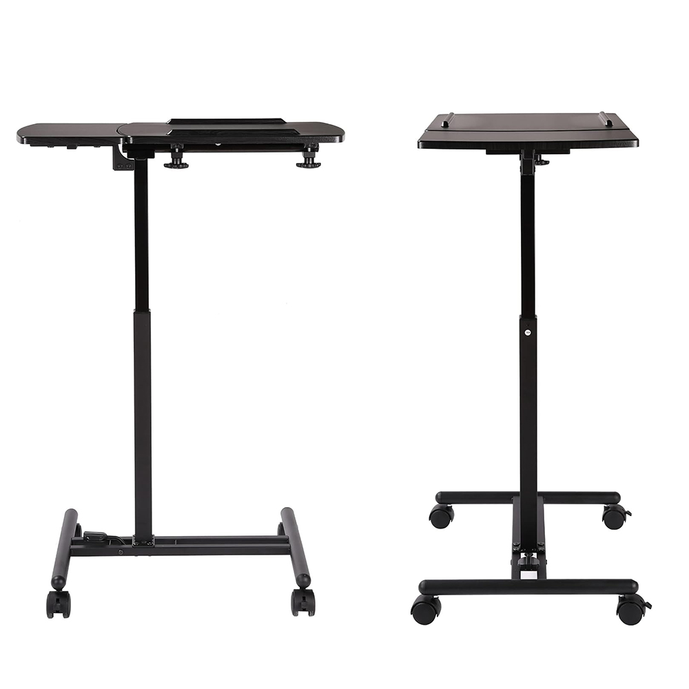 30" Rolling Standing Desk, Versatile Mobile Laptop Stand, Height ...