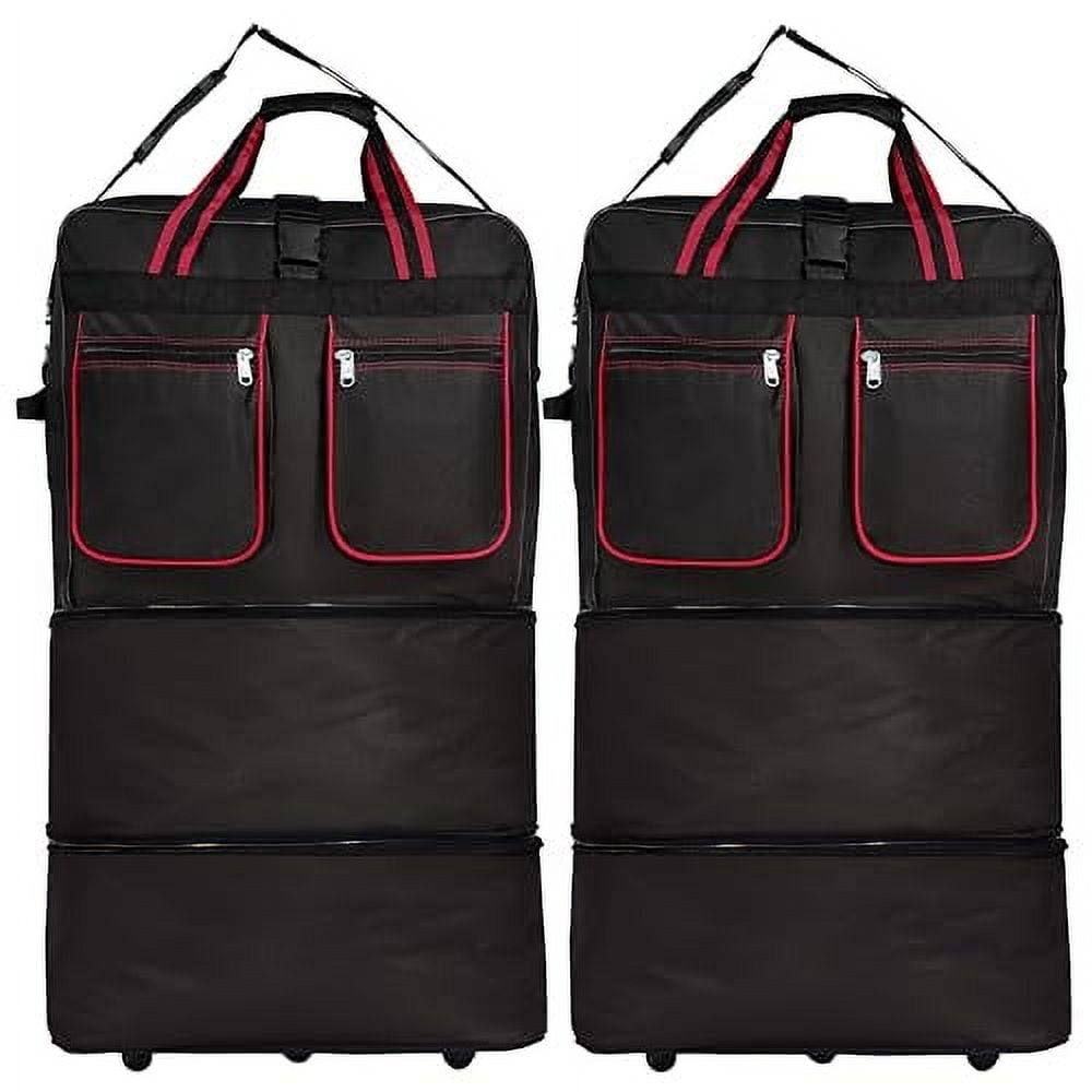 30" Rolling Wheeled Expandable Duffle Bag Spinner Suitcase Luggage ...