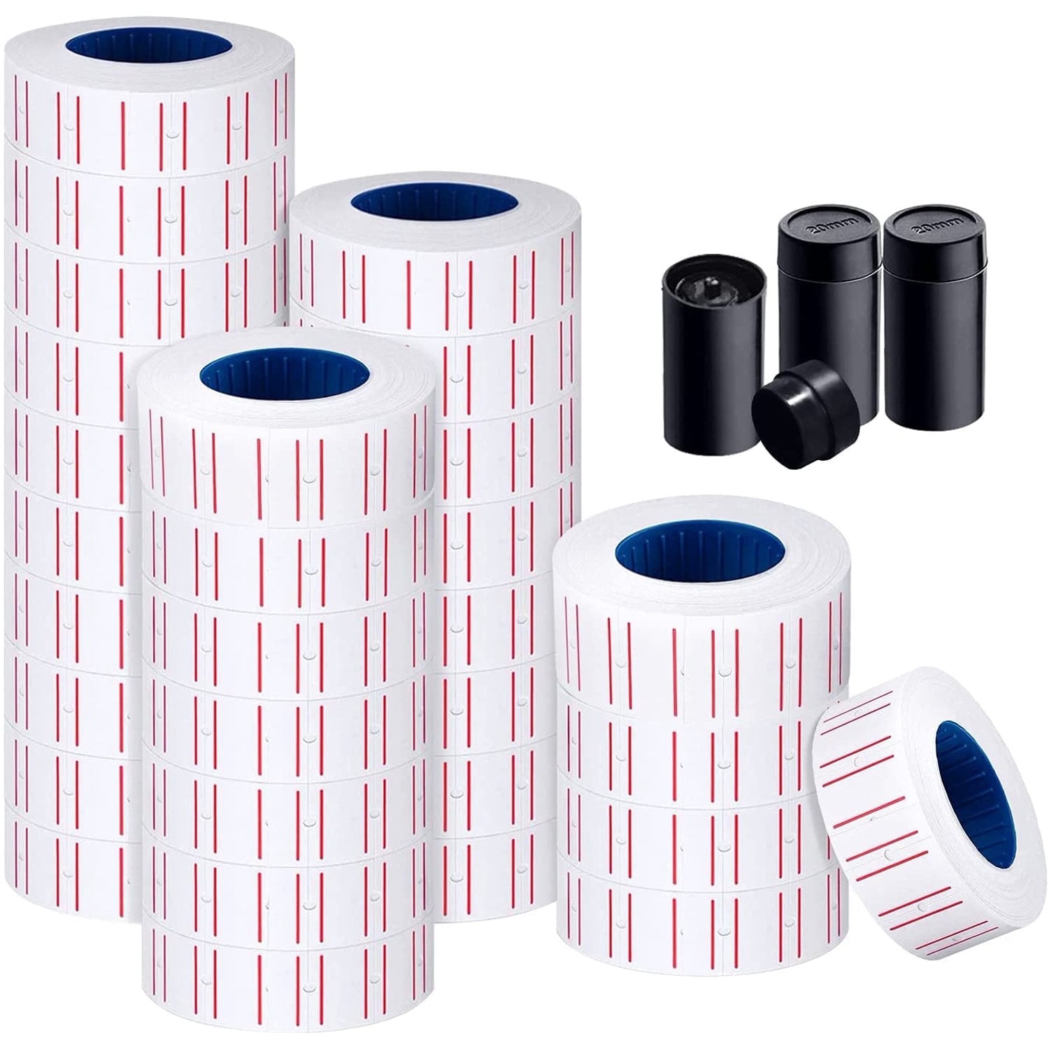 30 Rolls 15000pcs White Price Gun Labels for Mx-5500 Labeller White ...