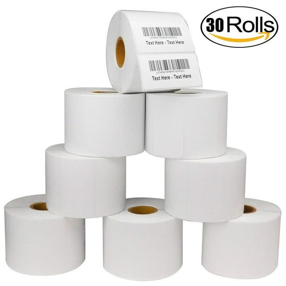 30 Rolls 2.25x1.25 Direct Thermal Shipping Labels Zebra LP2824 ZP-450 ...