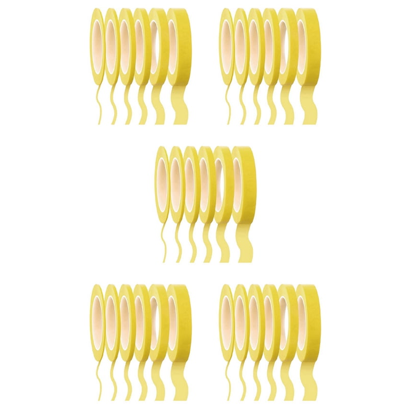 30 Rolls Fine Line Tape 1/16,7/10,1/8,1/4,1/2,3/4 Inch X 55Yard ...