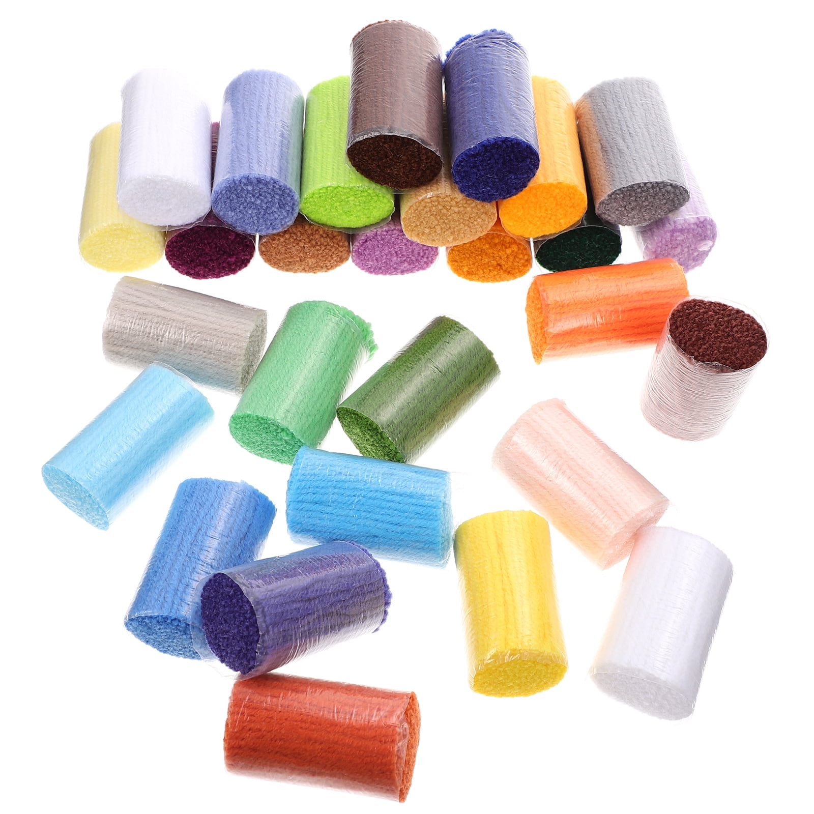 30 Rolls Pre-Cut Yarn DIY Crochet Projects Knitting Supplies Carpet ...